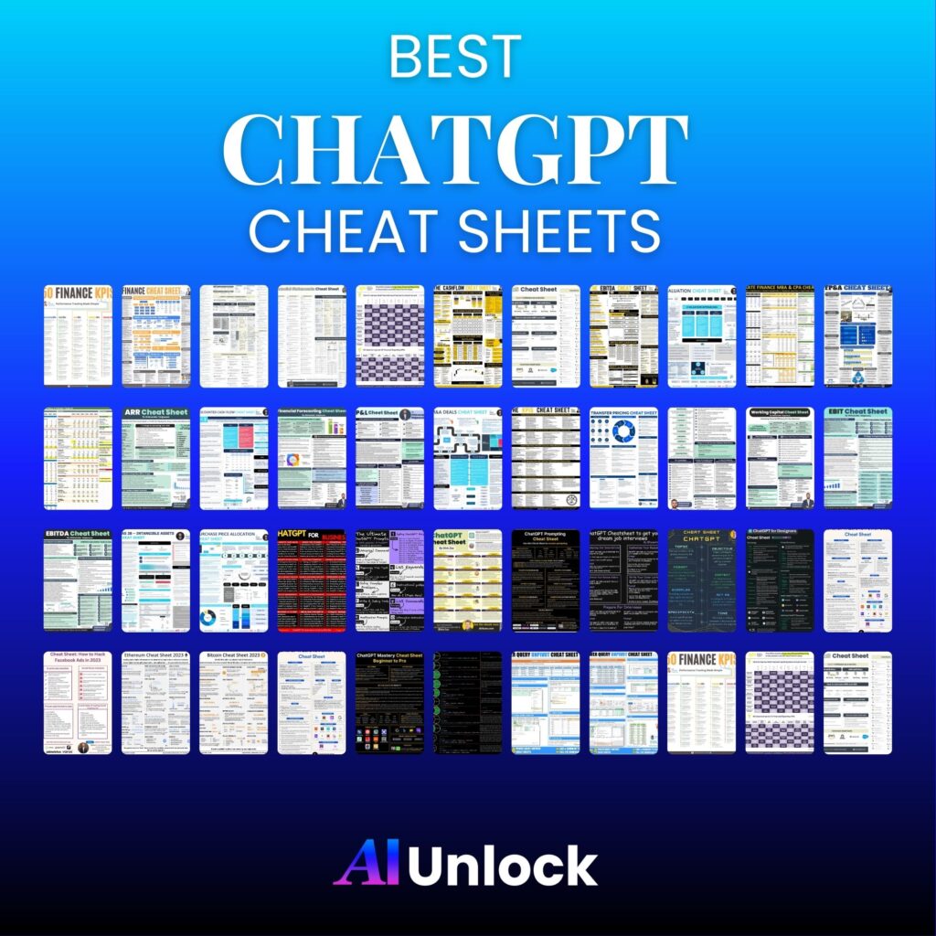 Best ChatGPT Cheat Sheets - AI Unlock