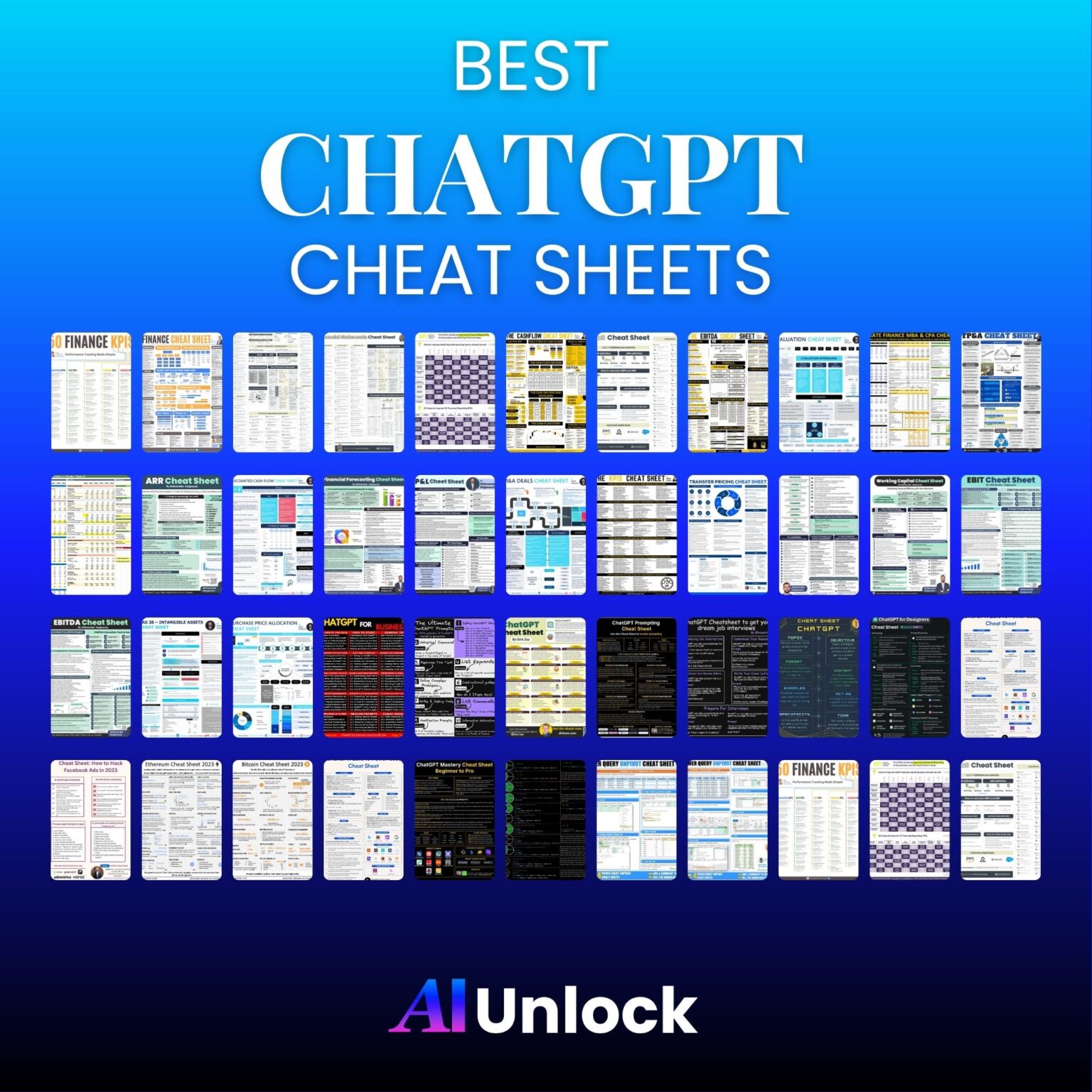Best ChatGPT Cheat Sheets - AI Unlock