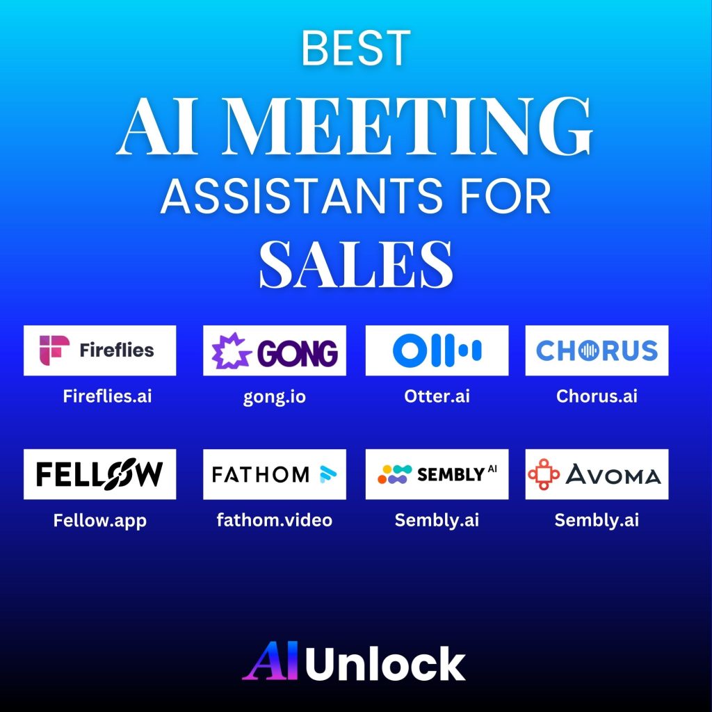 Best AI Sales Meeting Assistants - AI Unlock